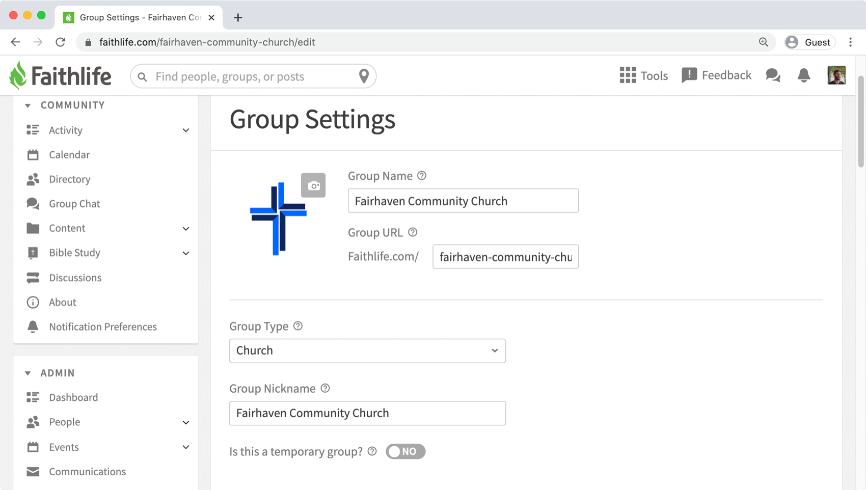 Configure Group Settings and Sidebar – Logos Help Center