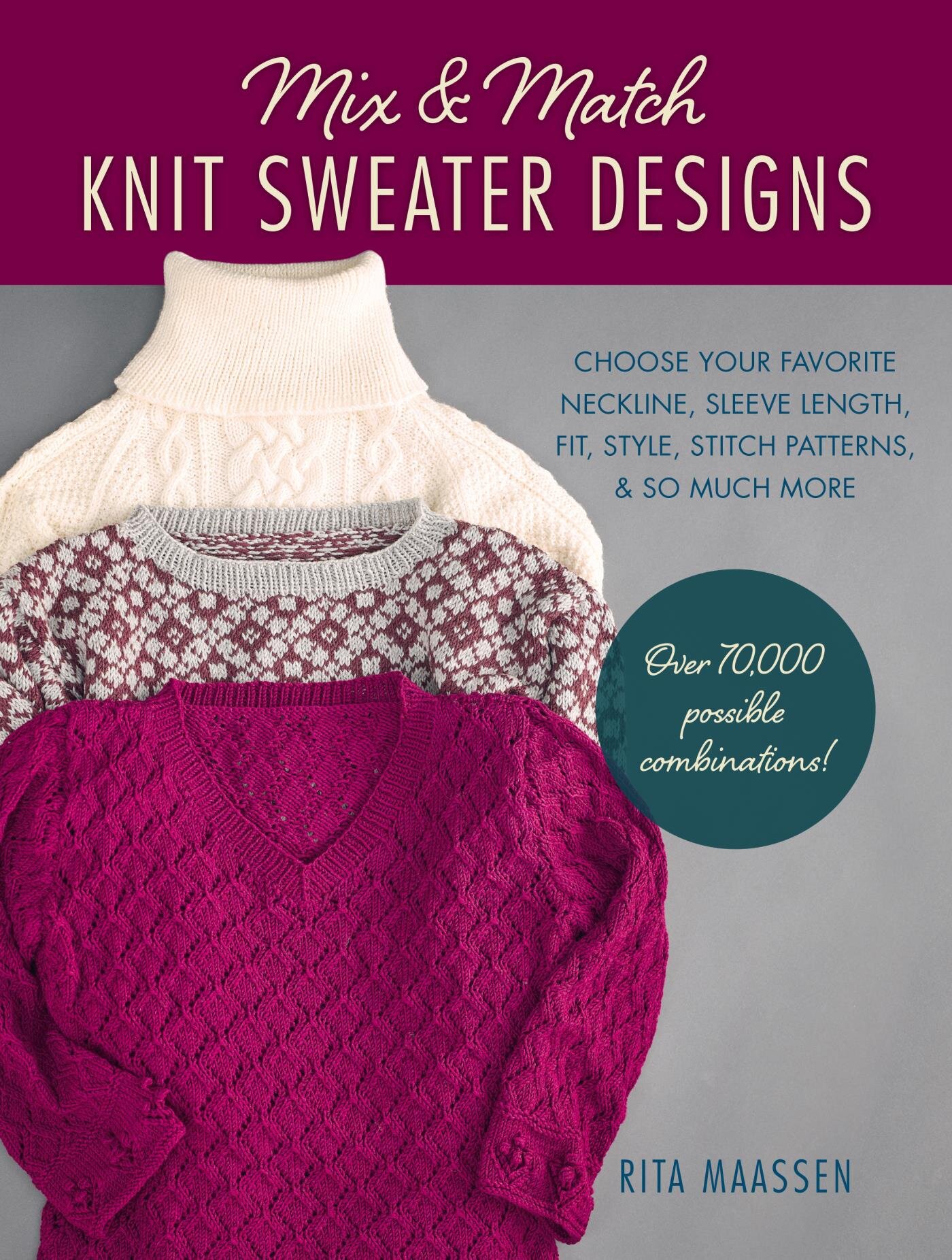 Mix and Match Knit Sweater Designs: Choose your favorite neckline ...