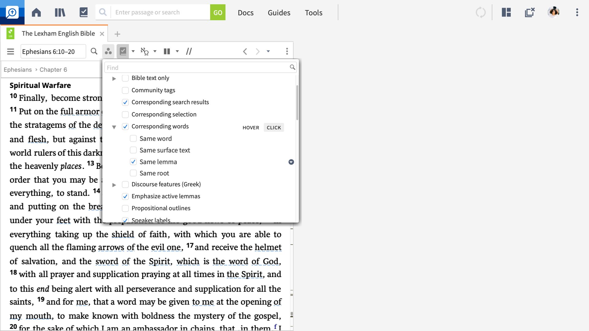 Visual Filters – Logos Help Center