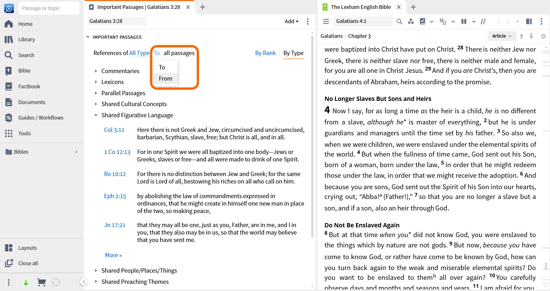 Important Passages Guide Section – Logos Help Center