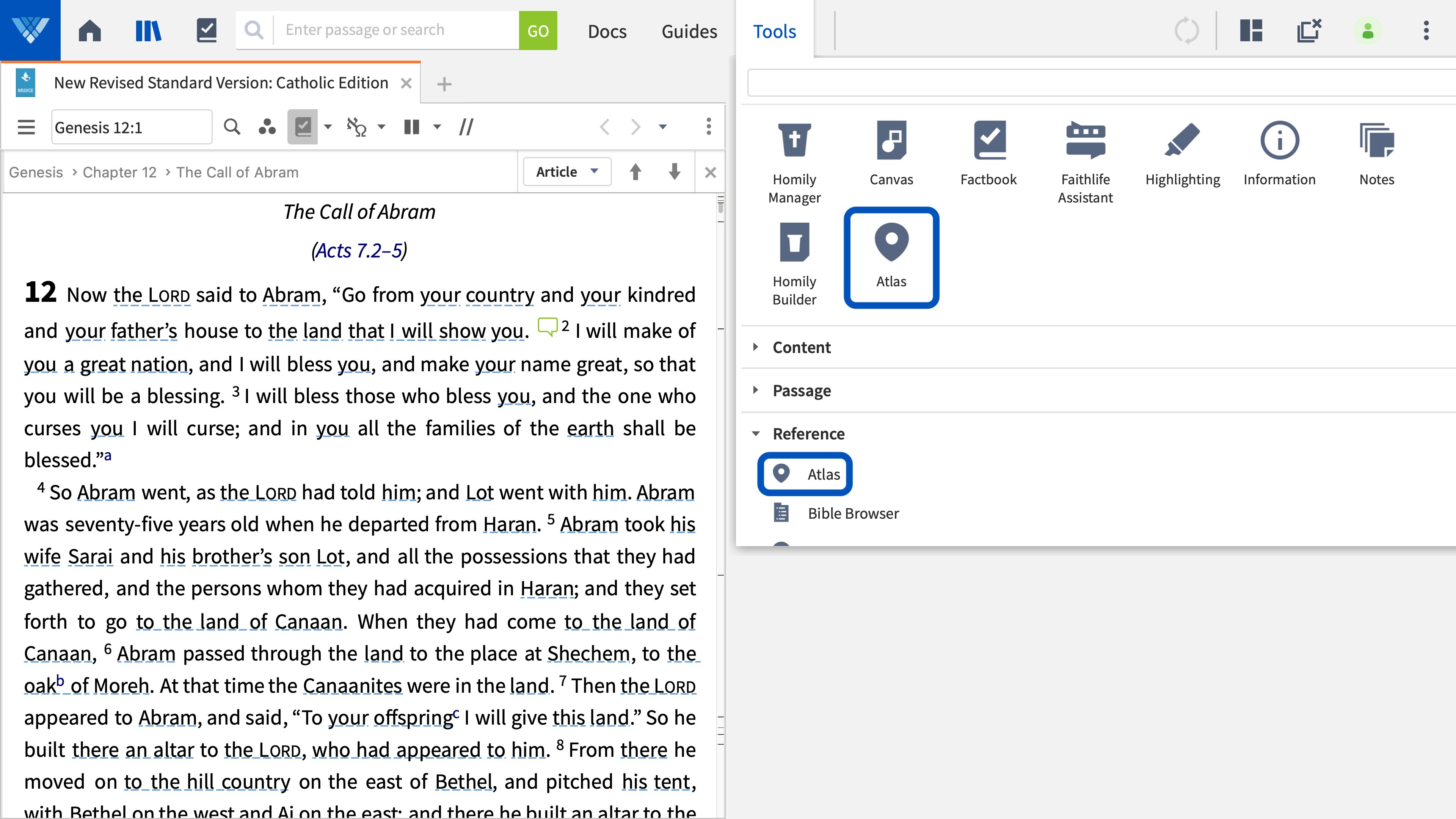 Using Maps – Verbum Support