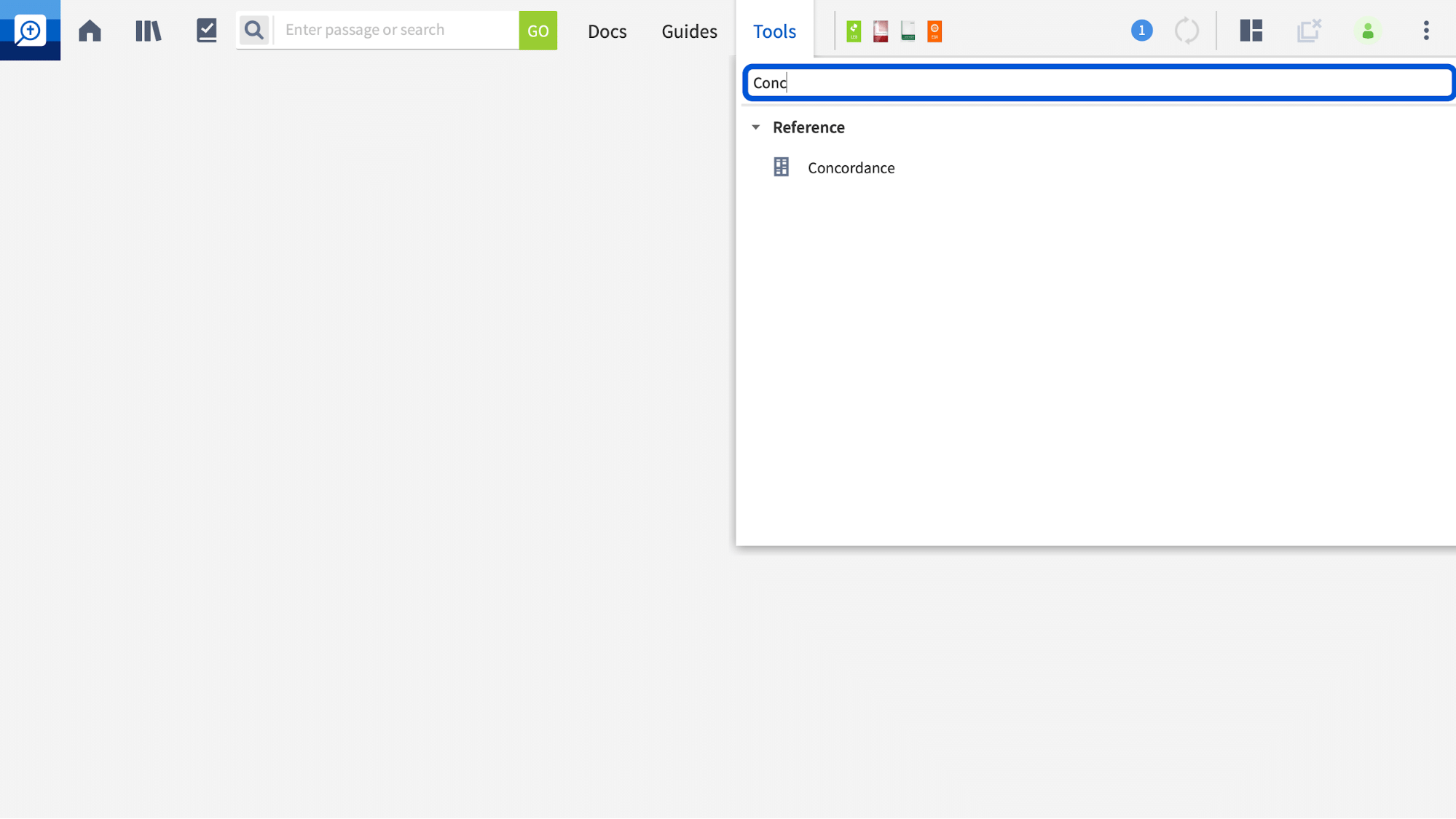 Concordance Tool – Logos Help Center