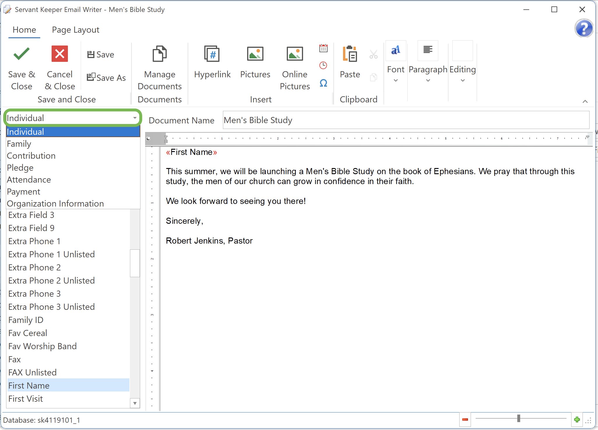 SK8 - Creating an Email Writer Template