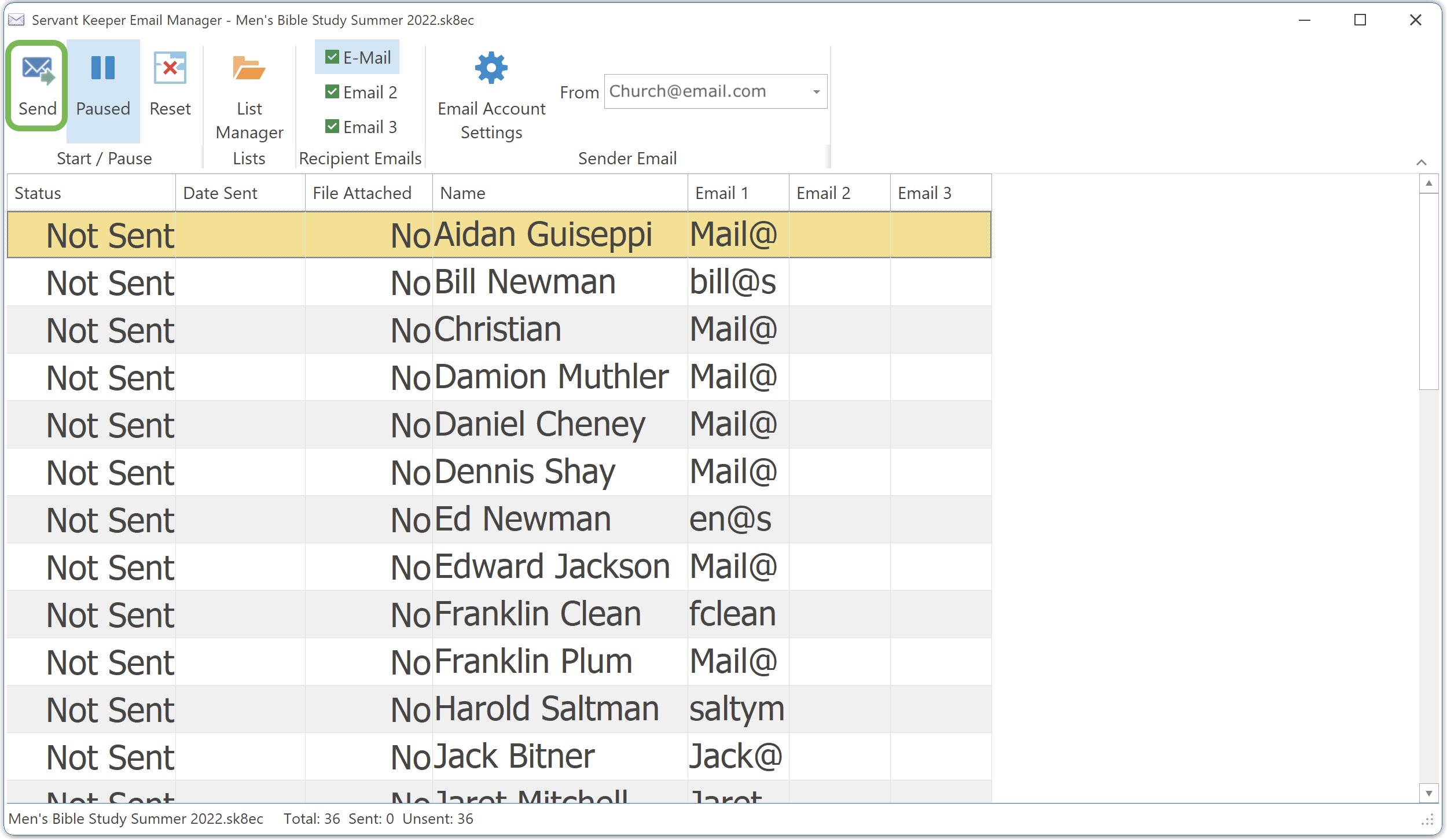 SK8 - Merging an Email Writer Template