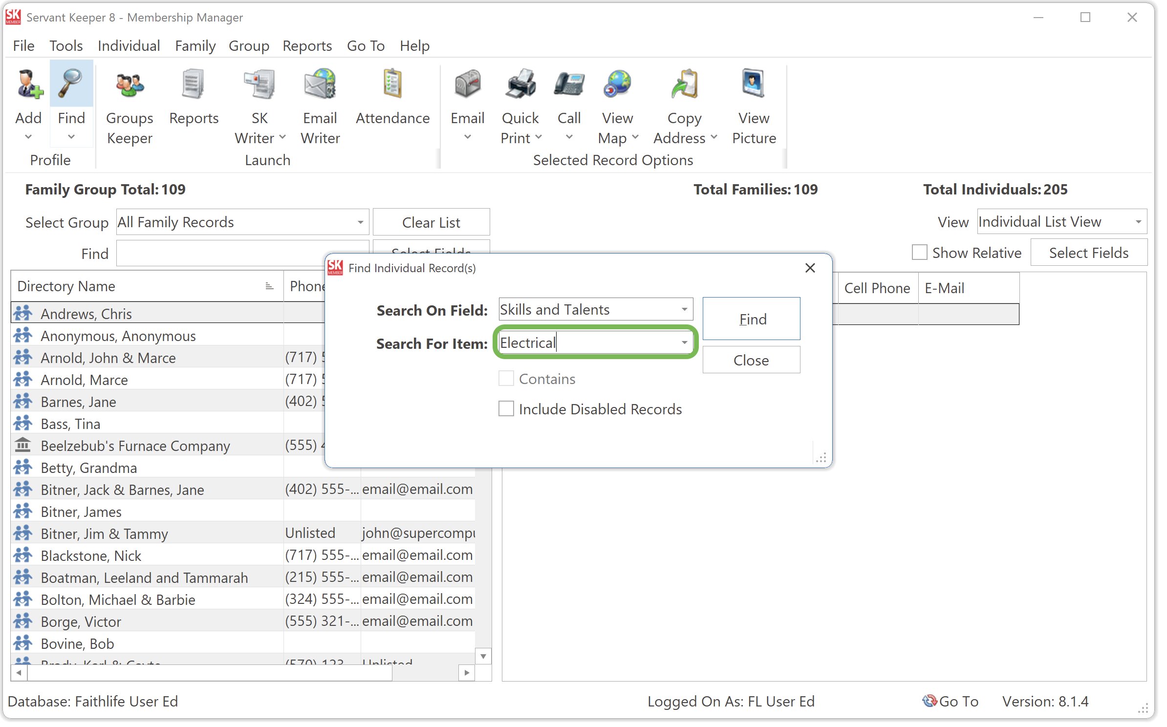 SK8 - Using the Find Tool to Search for Attributes