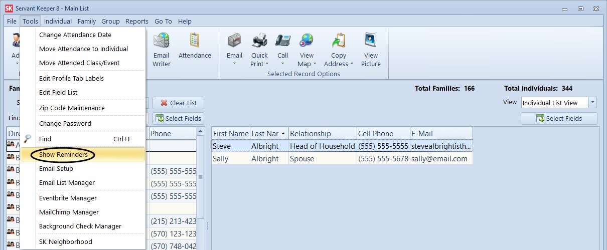 SK8 - Using Reminders
