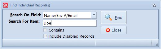 SK8 - Using the Find Tool to Search for Individuals