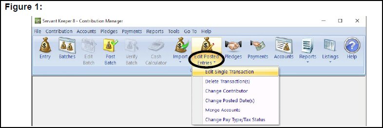 SK8 - Editing a Single Posted Transaction
