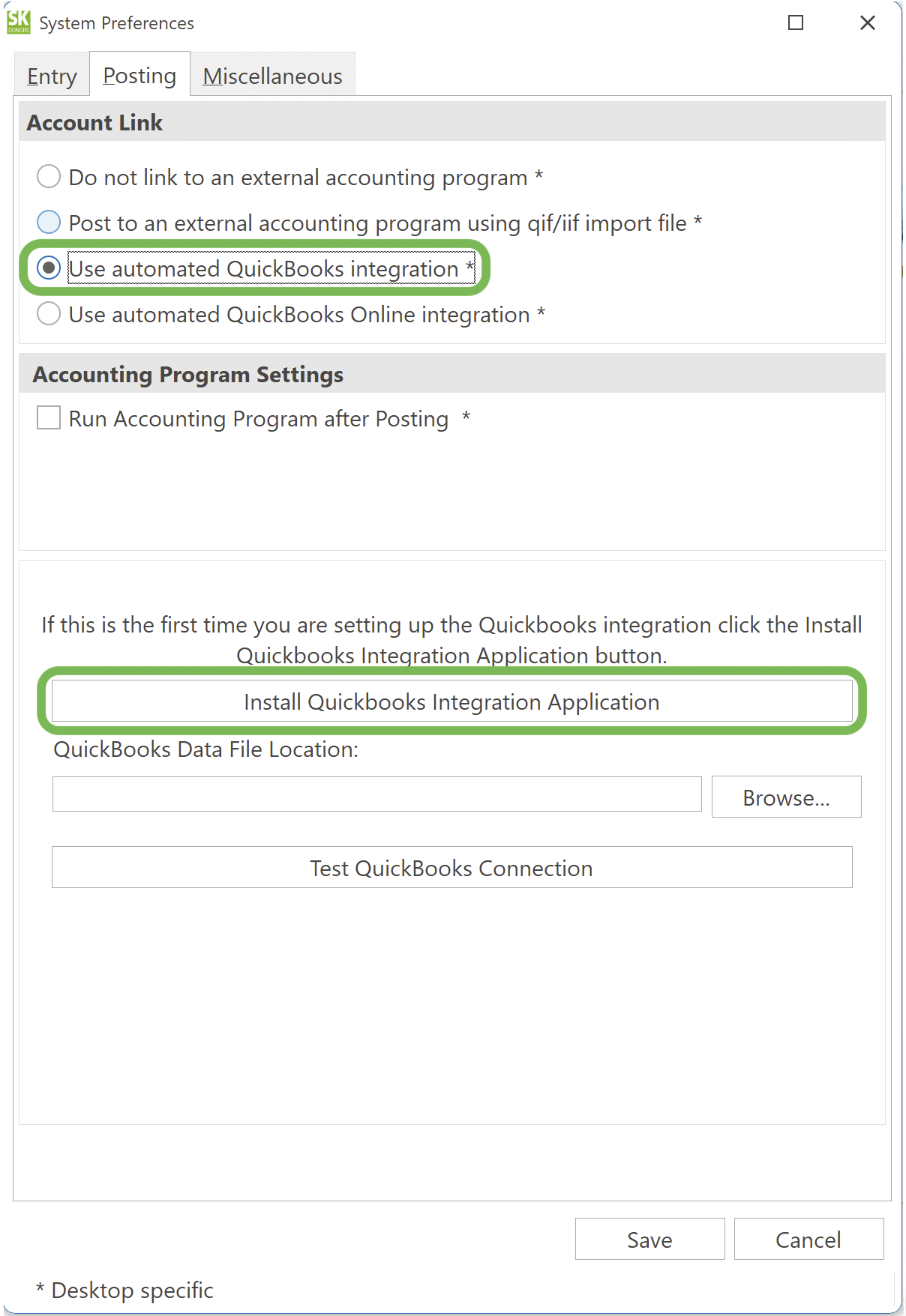 SK8 - Linking with QuickBooks (Automated)
