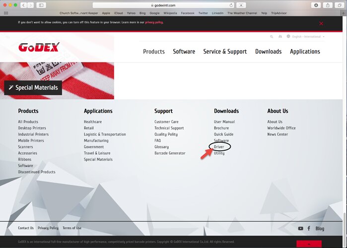 Installing your Godex DT4x Printer on a Mac