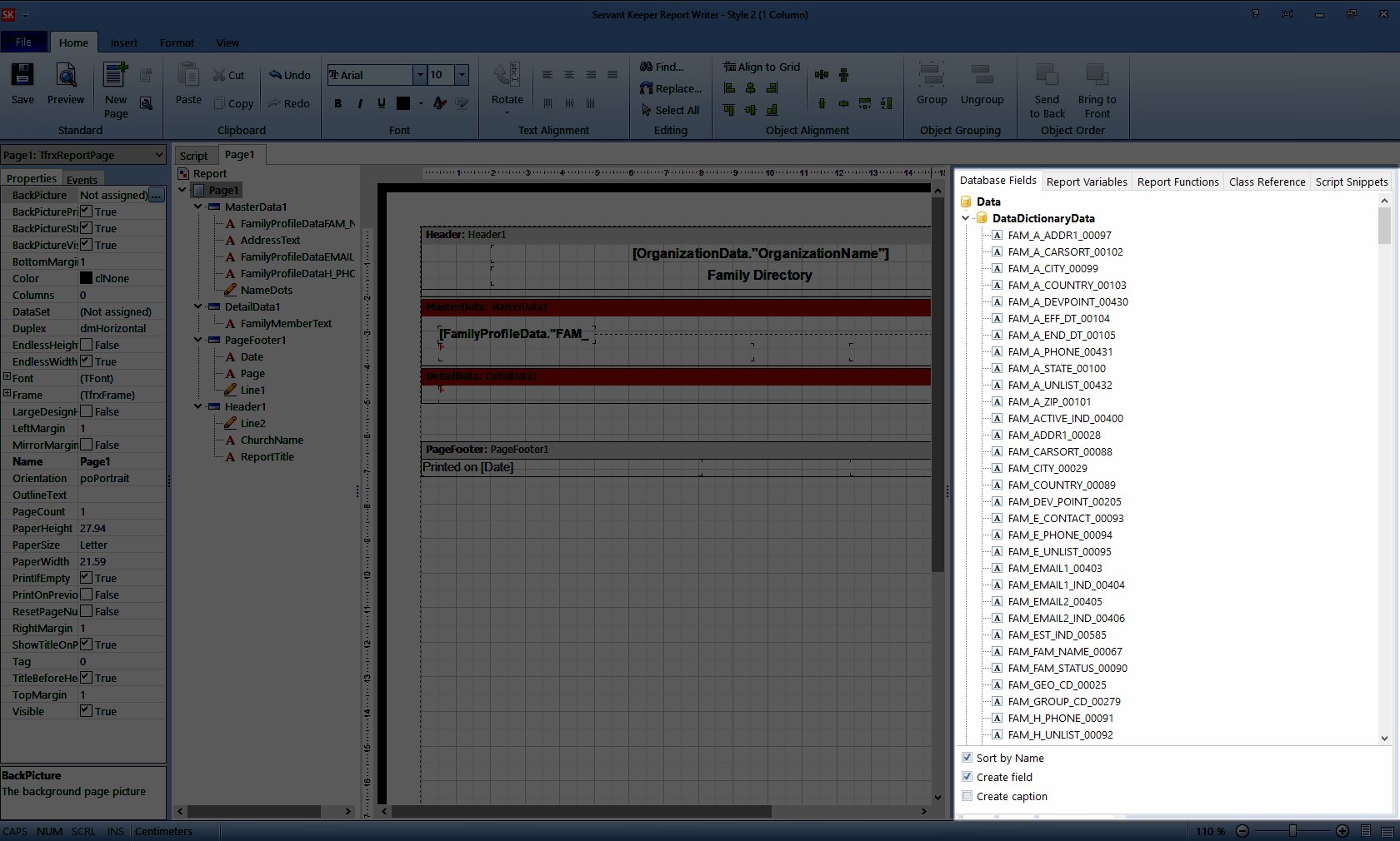 SK8 - Introduction to the Report Editor
