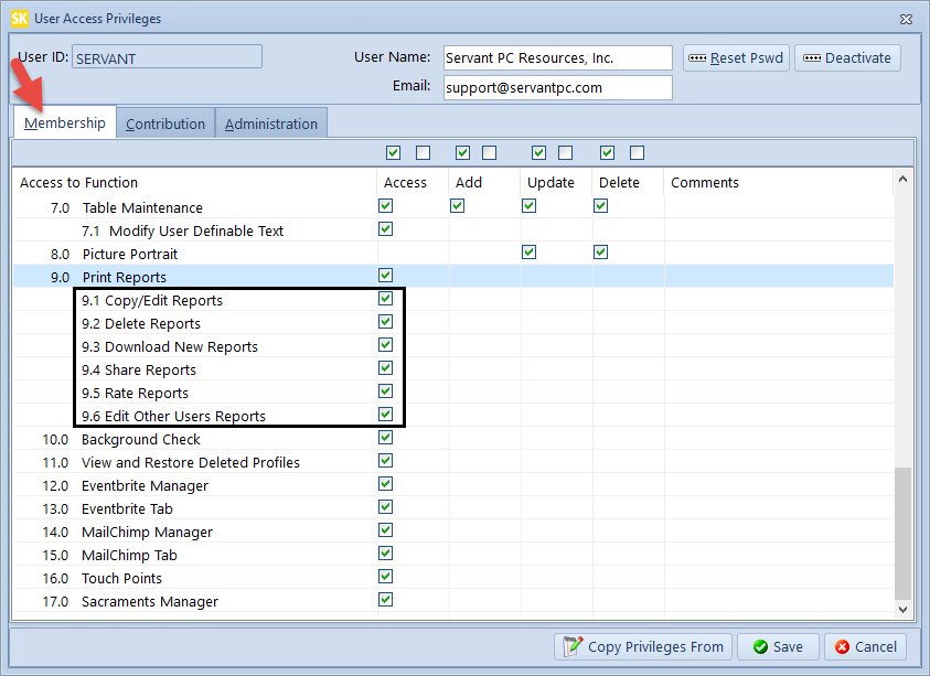 Enabling the Report Editor | Article