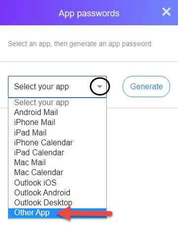 Changing Yahoo Settings - Using App Passwords