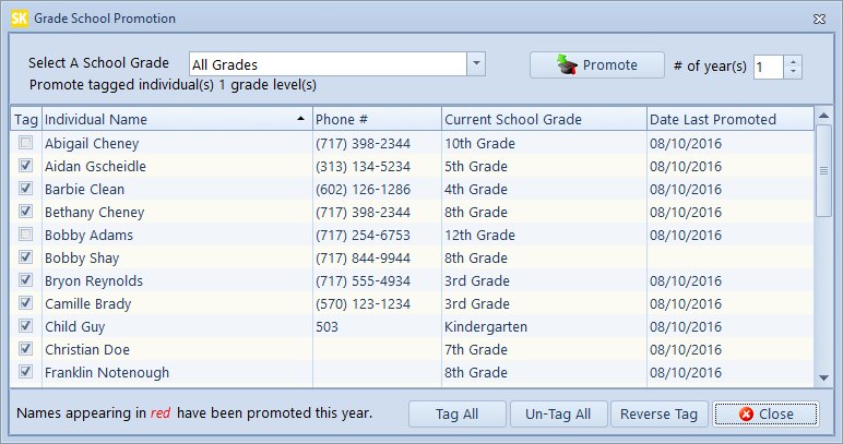 Promover Grados Escolares