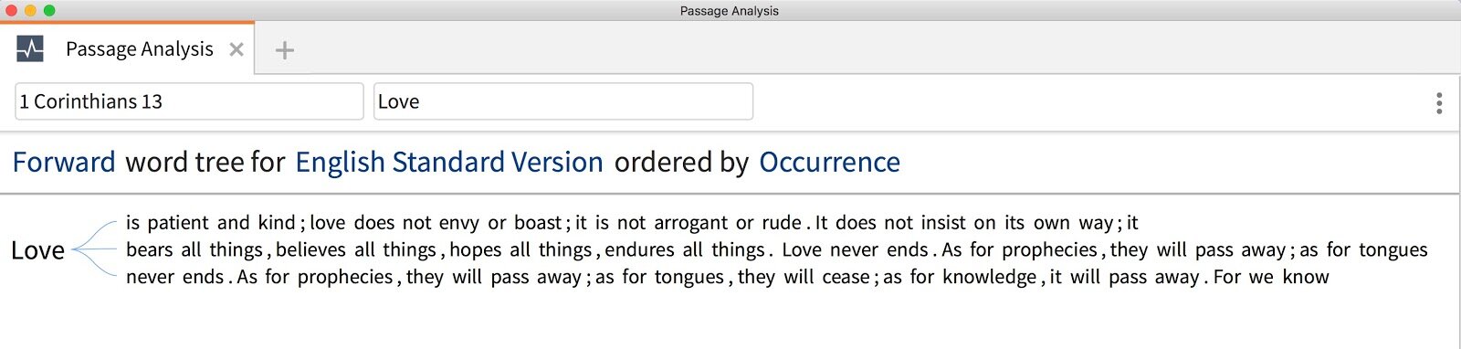 Passage Analysis – Verbum Support