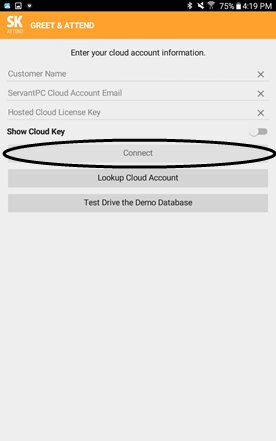 SK8 - Greet and Attend V8 Installation on an Android Device