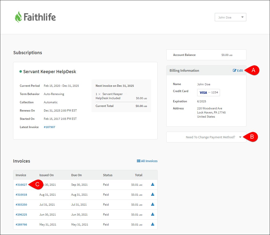 How do I manage my billing online?