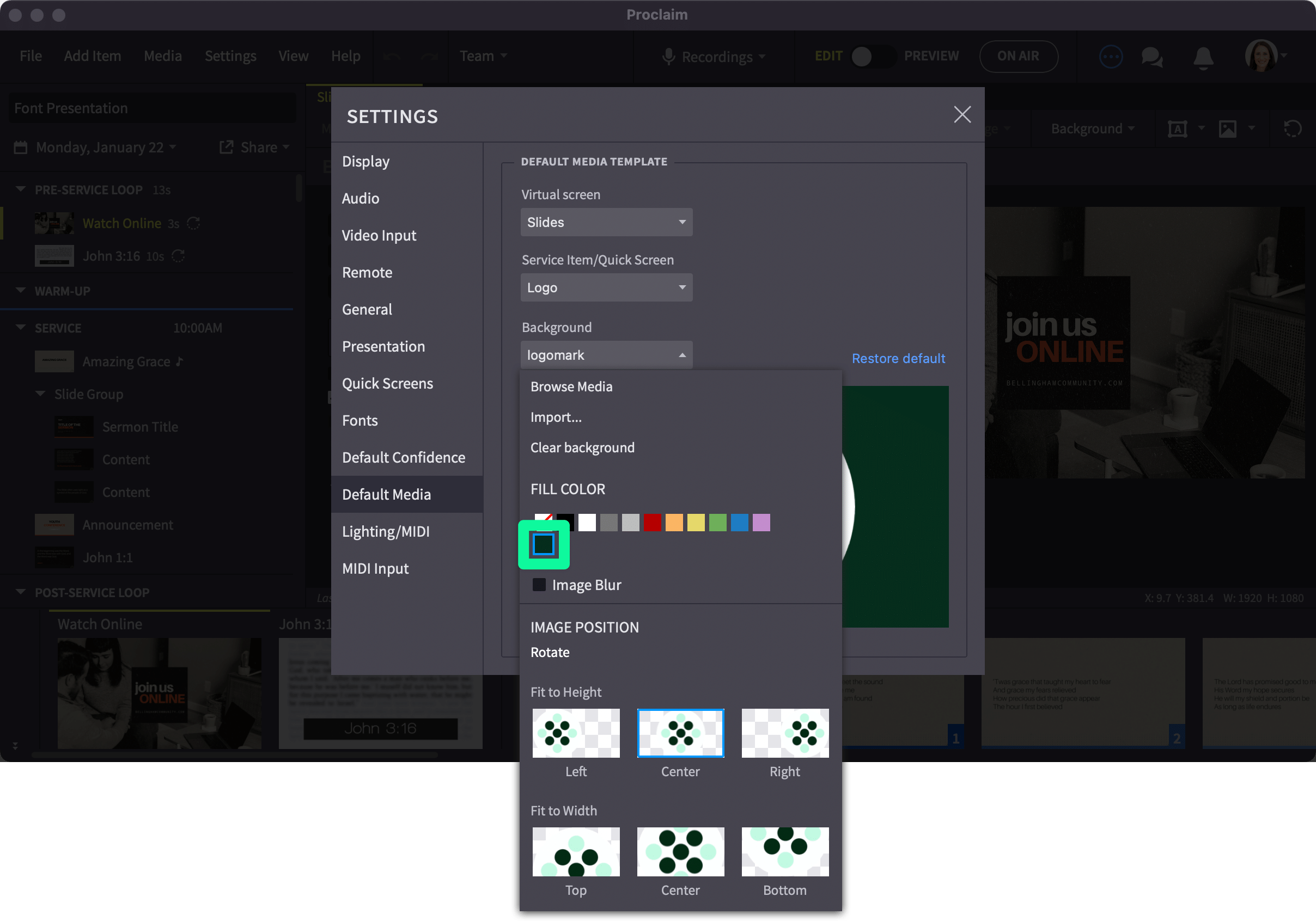 Intro To Quick Screens – Proclaim