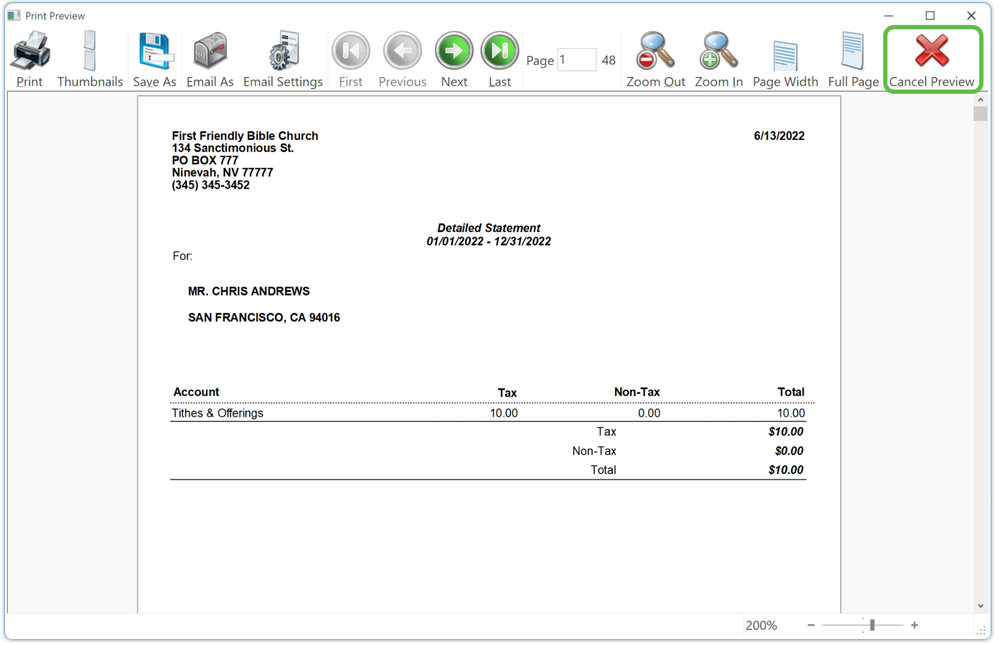 SK8 - Emailing Contribution Statements