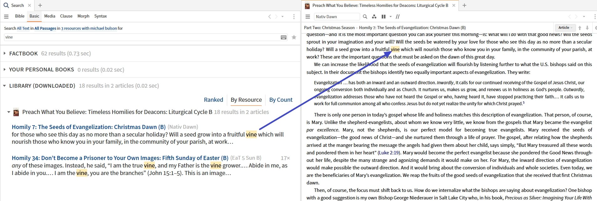 Using Sermon Archives – Verbum Support