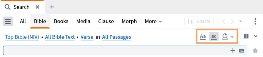 Search Panel Options – Logos Help Center