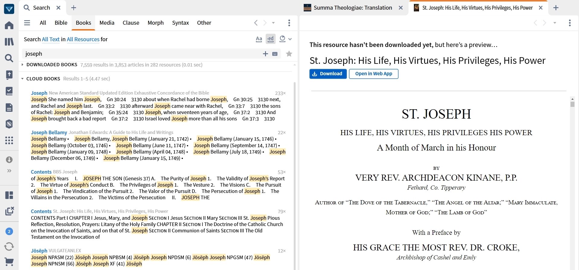 Books Search – Verbum Support