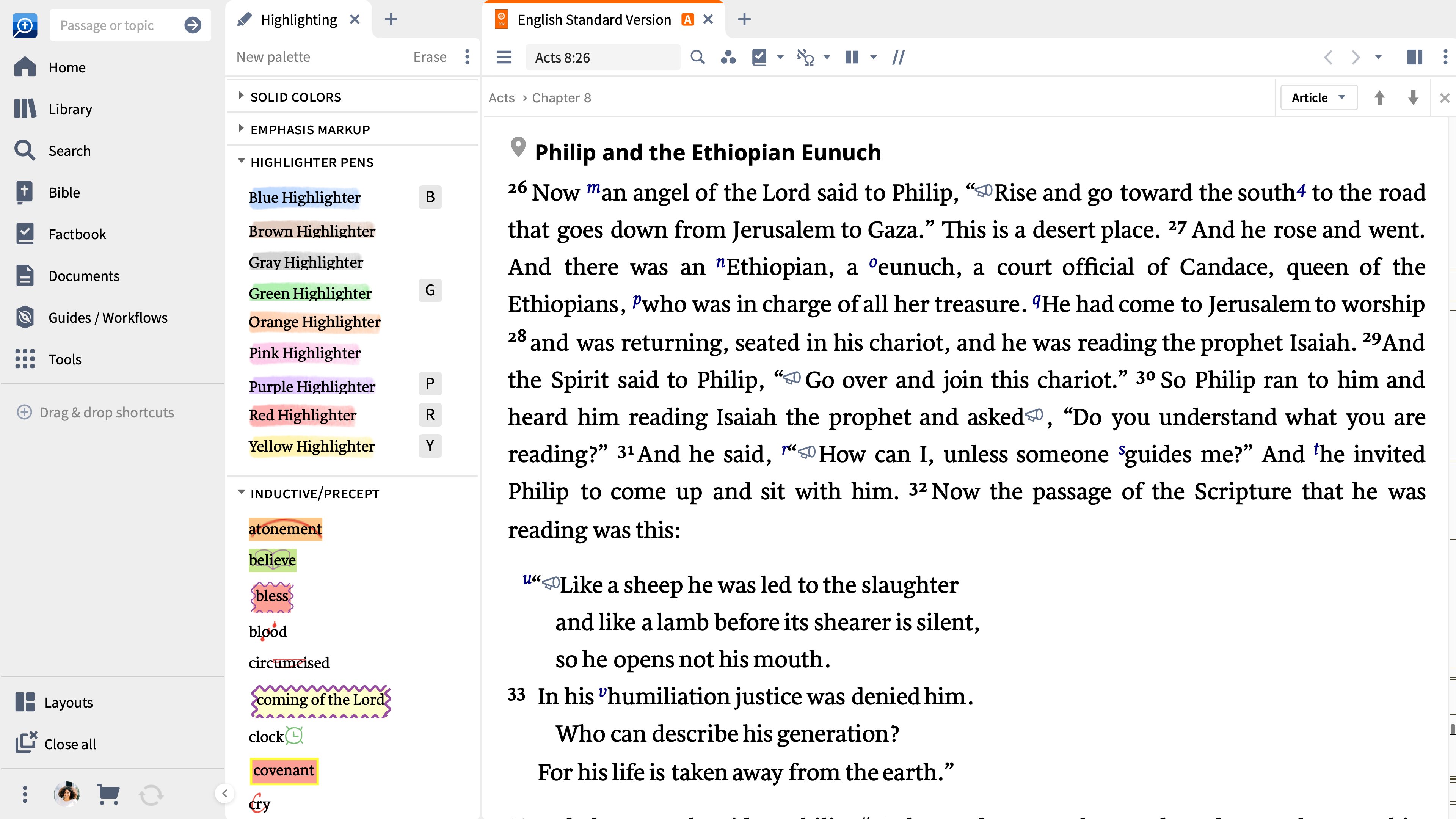 4. Use Logos to Highlight Text and Take Notes – Logos Help Center
