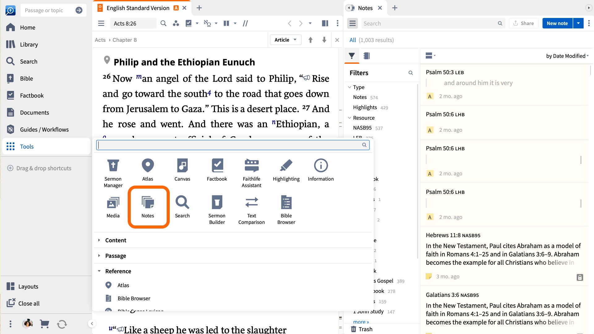 4. Use Logos to Highlight Text and Take Notes – Logos Help Center