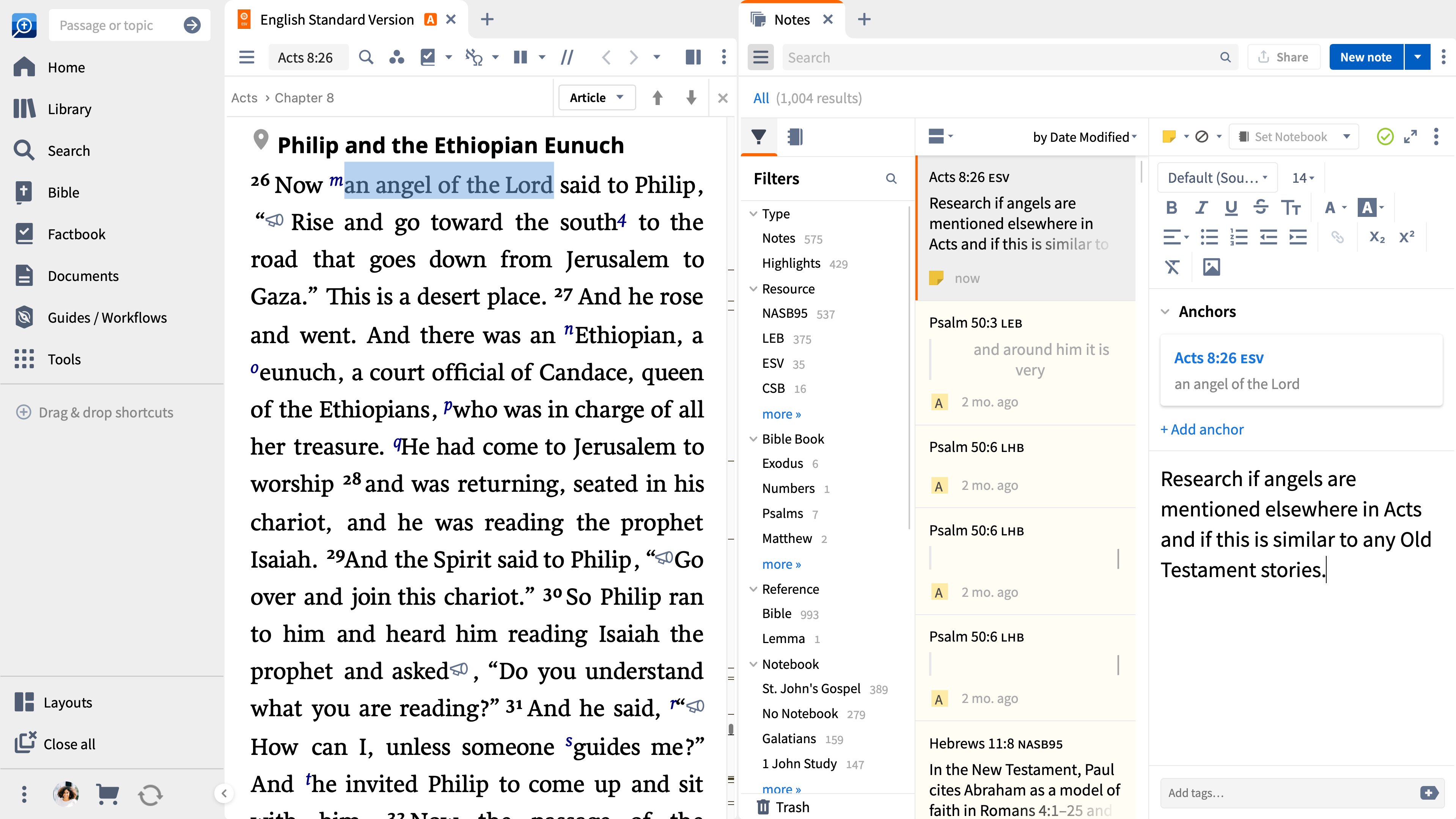 4. Use Logos to Highlight Text and Take Notes – Logos Help Center