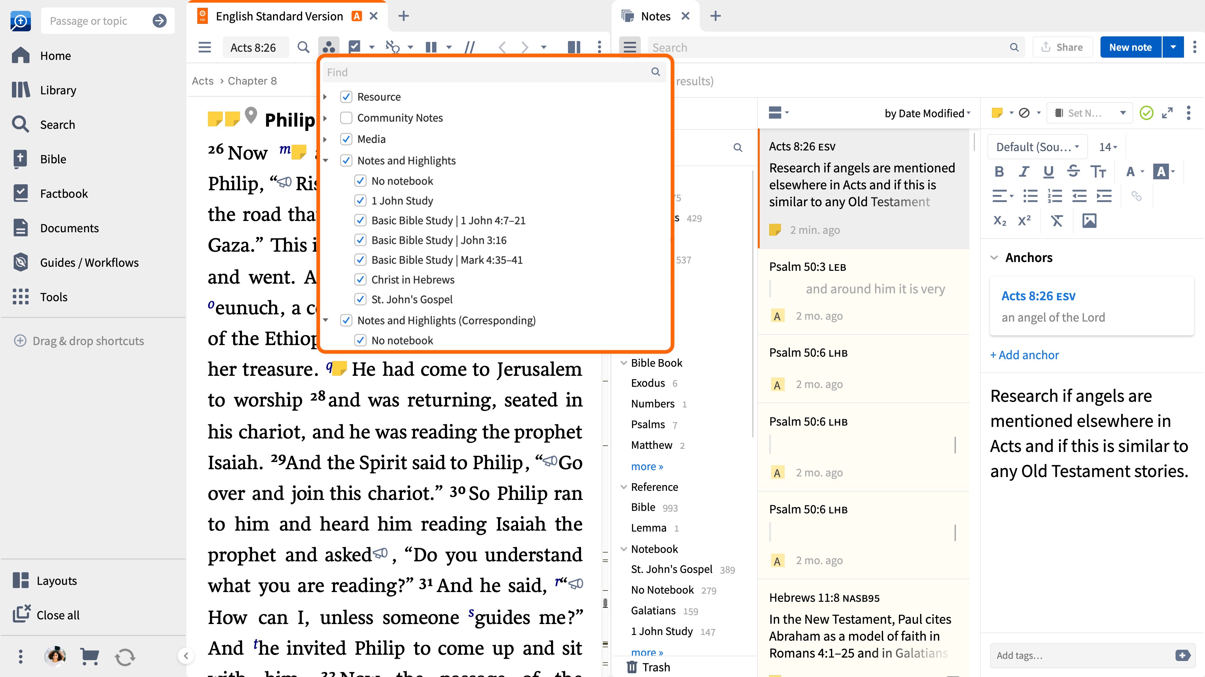 4. Use Logos to Highlight Text and Take Notes – Logos Help Center