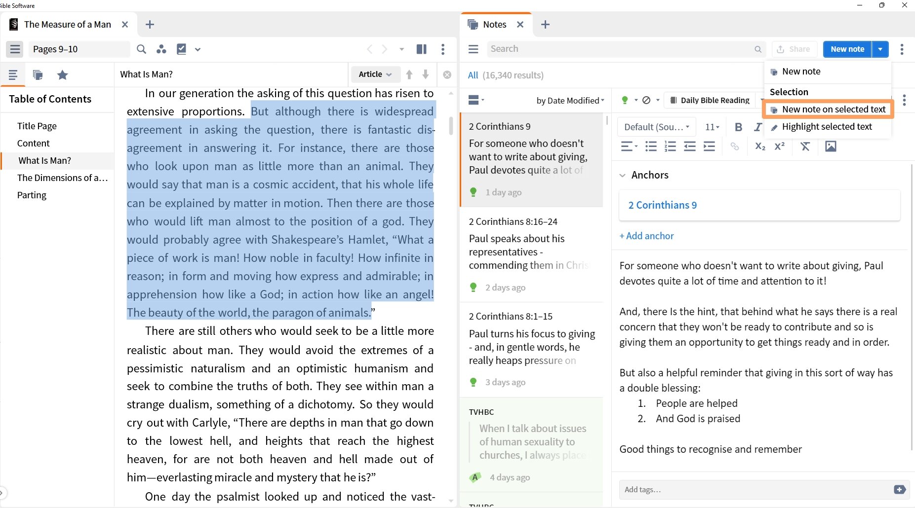Notes Tool – Logos Help Center