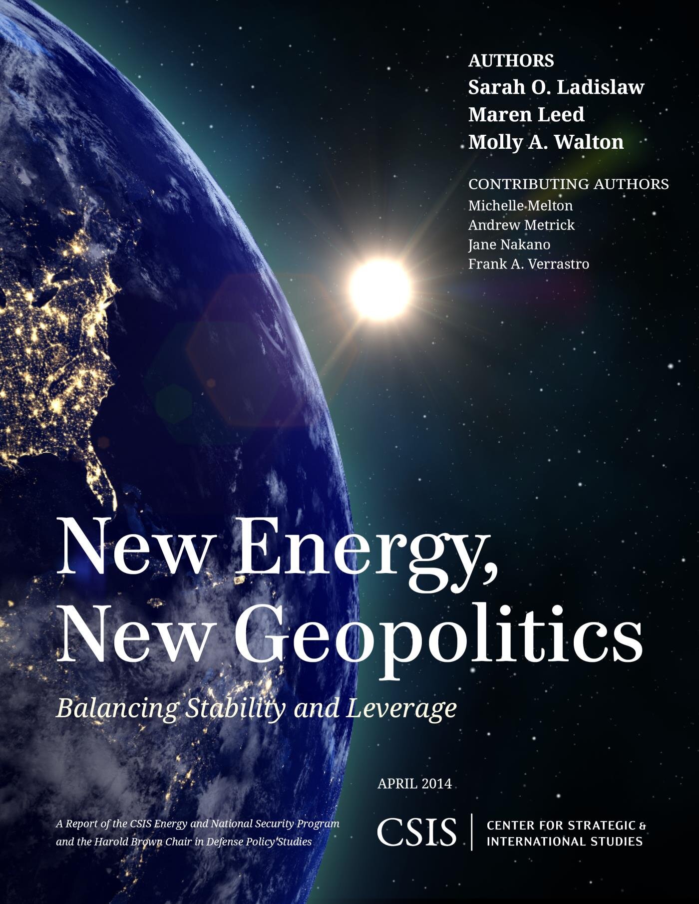 New Energy, New Geopolitics: Balancing Stability and Leverage | Logos ...