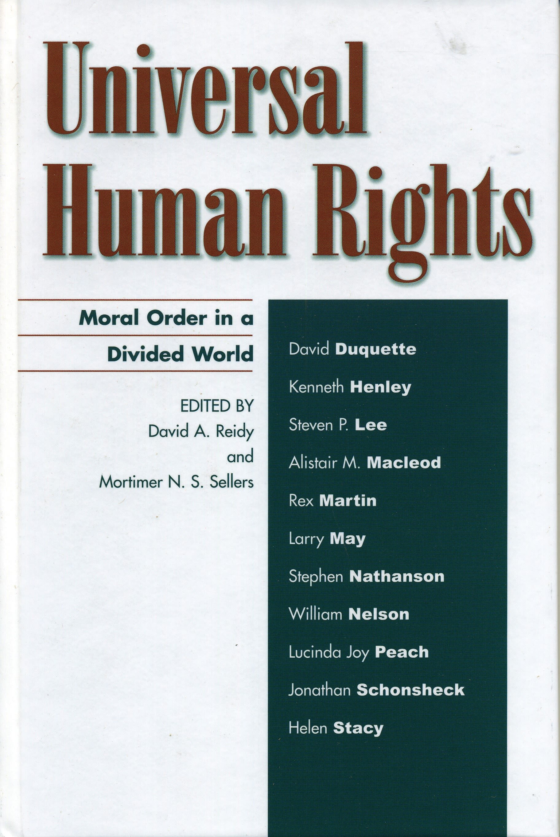 Universal Human Rights: Moral Order in a Divided World | Logos Bible ...