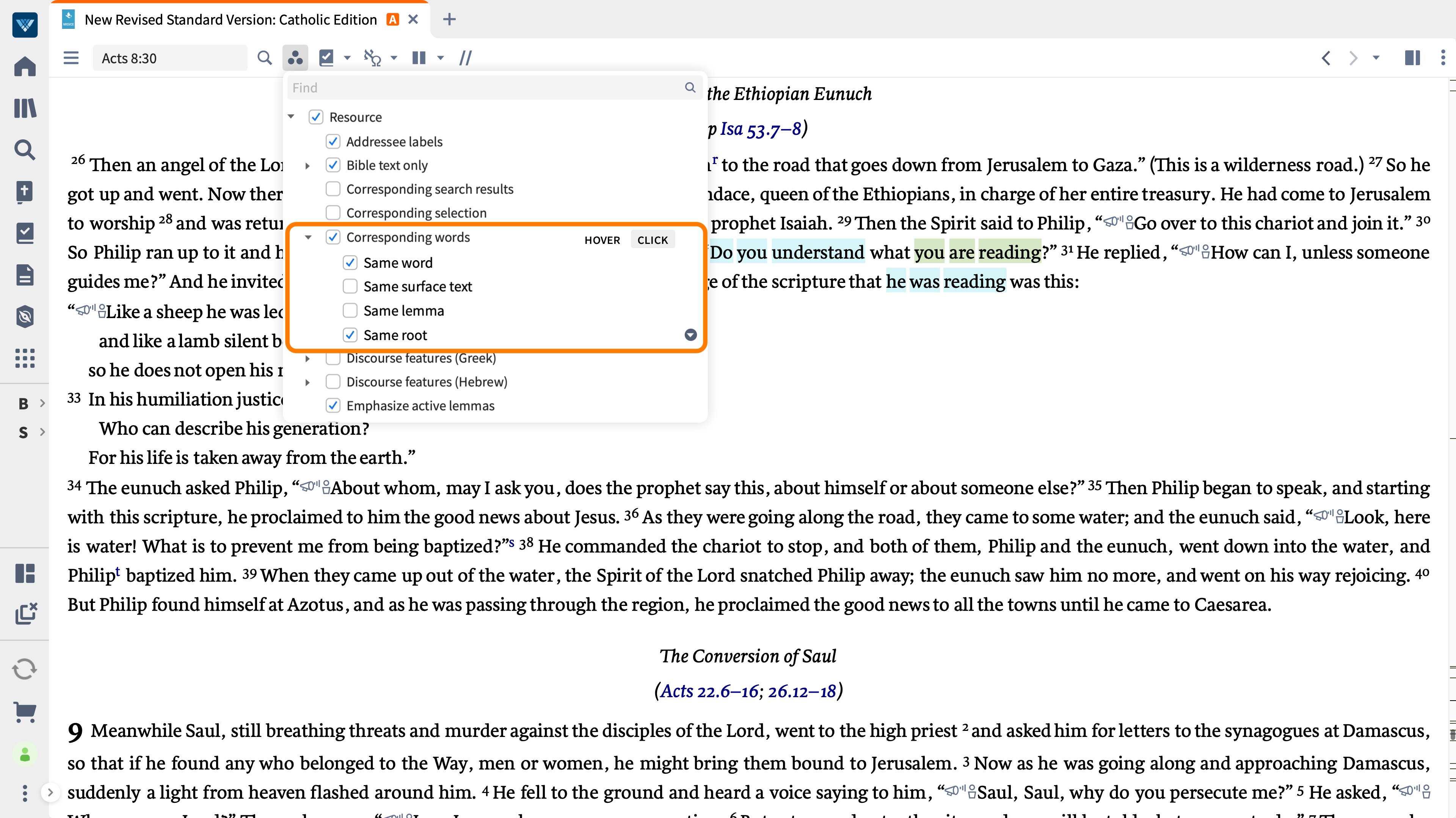 5. Study a Word in Verbum – Verbum Support