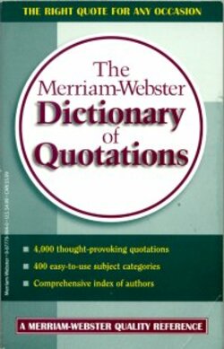 The Merriam-Webster Dictionary of Quotations | Logos Bible Software