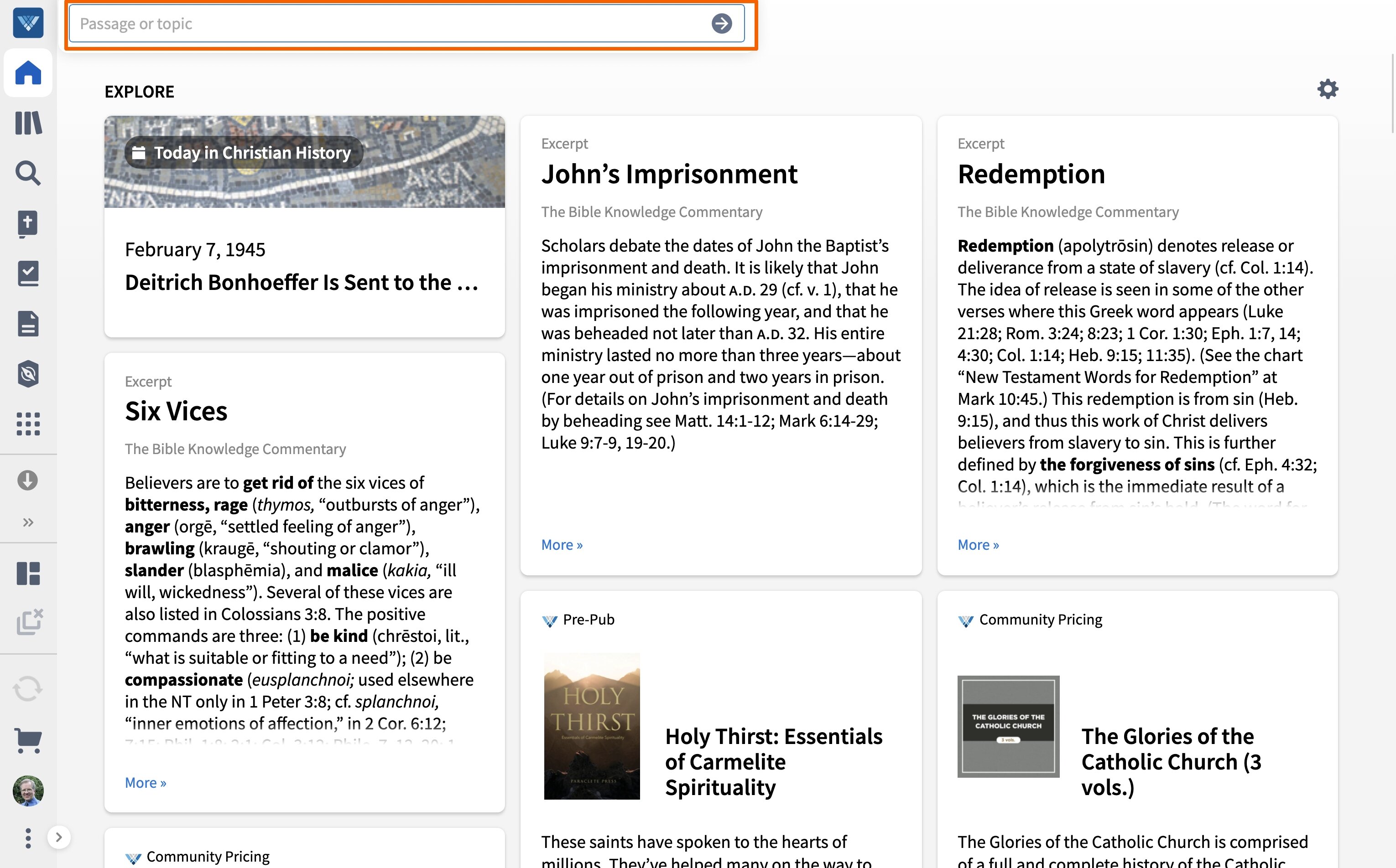 Command Box Commands – Verbum Support