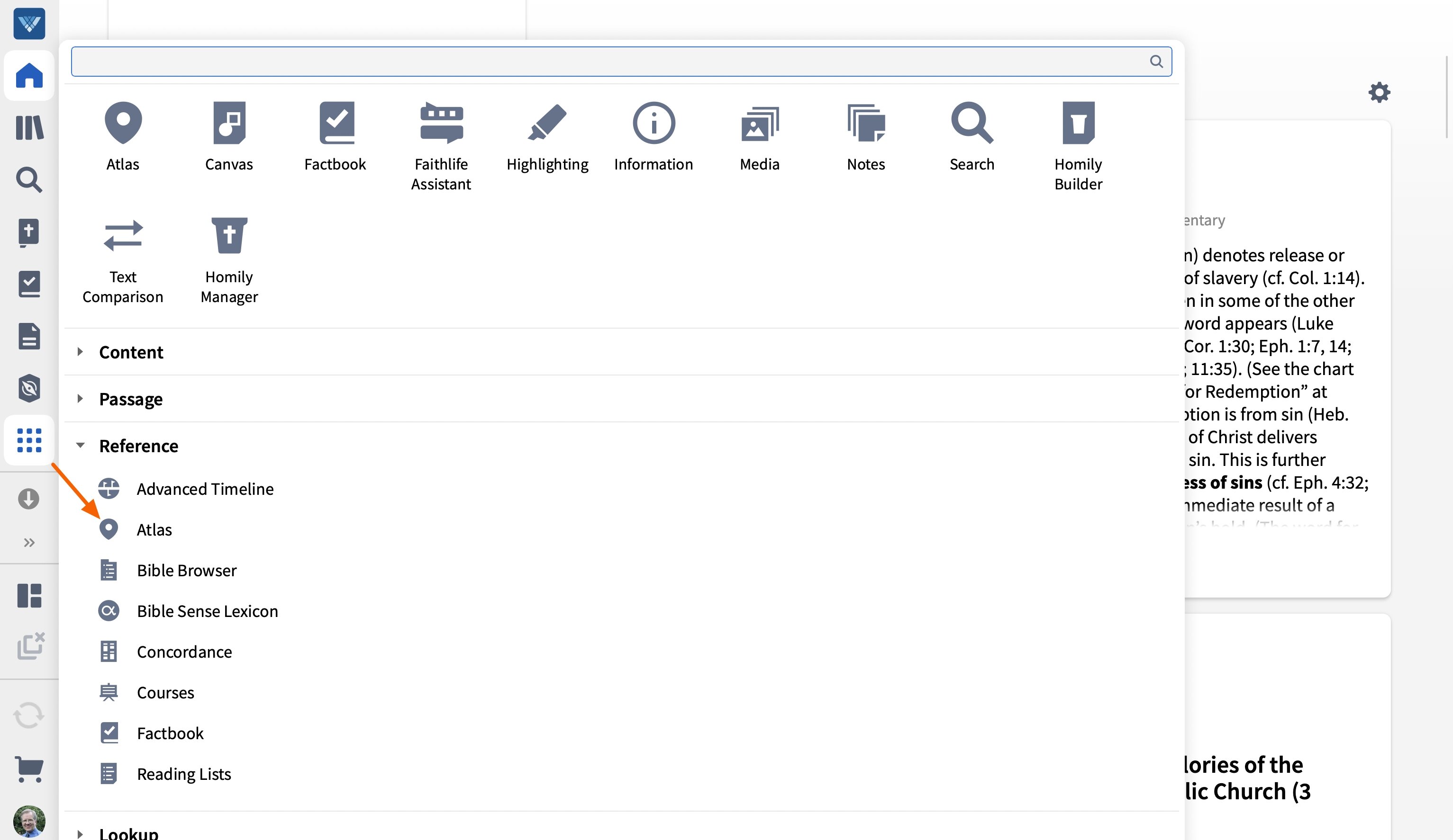 Using Maps – Verbum Support