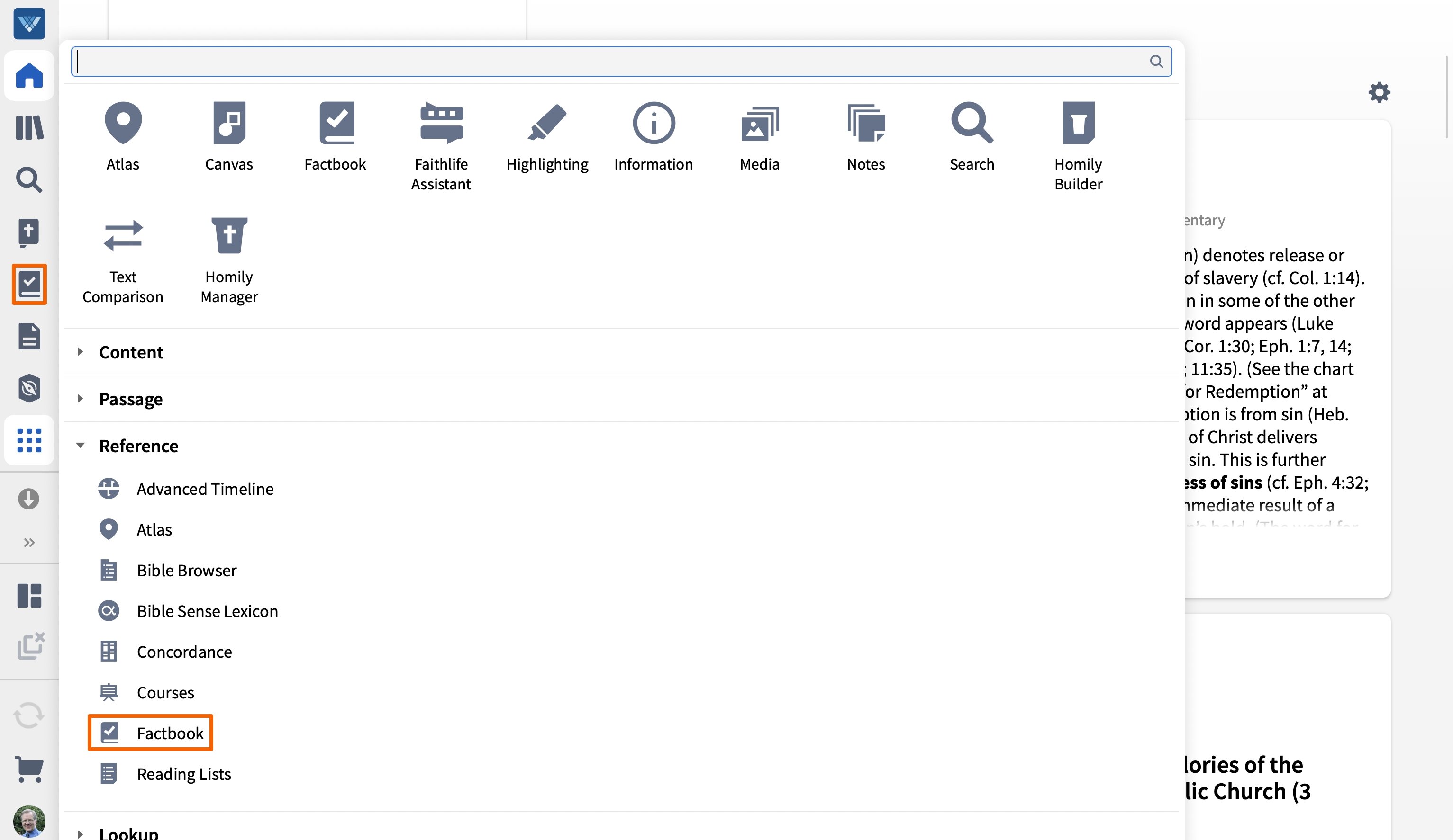 Using Maps – Verbum Support
