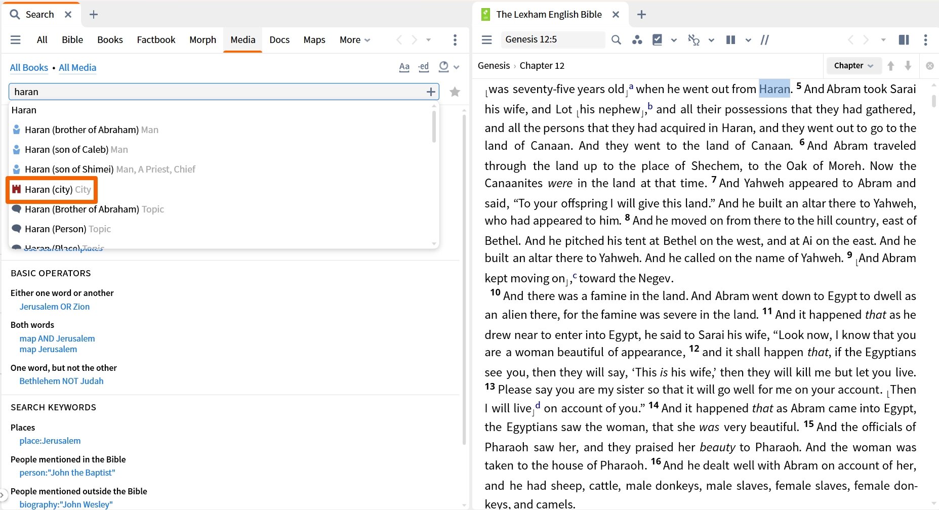 Using Maps – Verbum Support