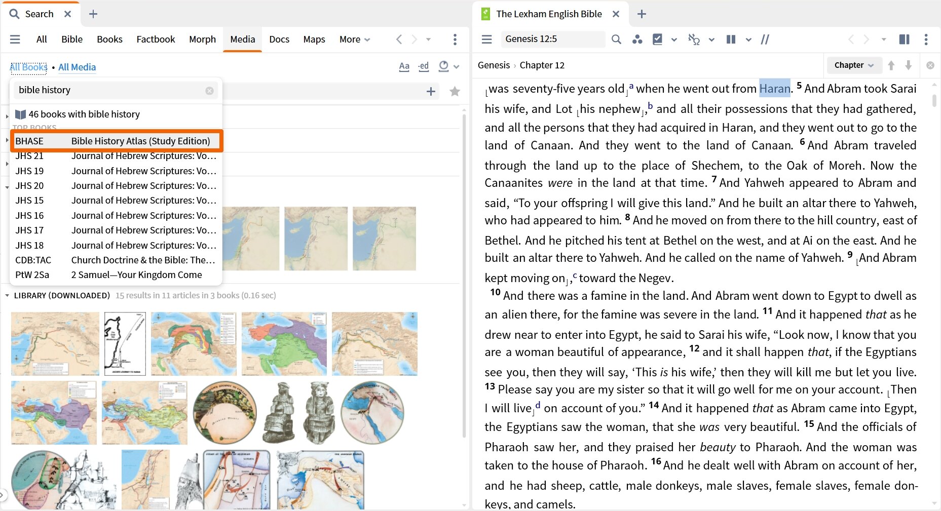 Using Maps – Verbum Support