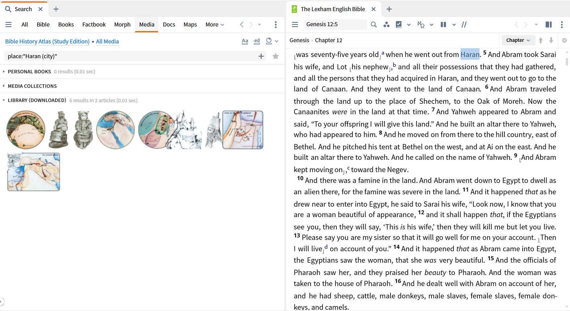 Using Maps – Verbum Support