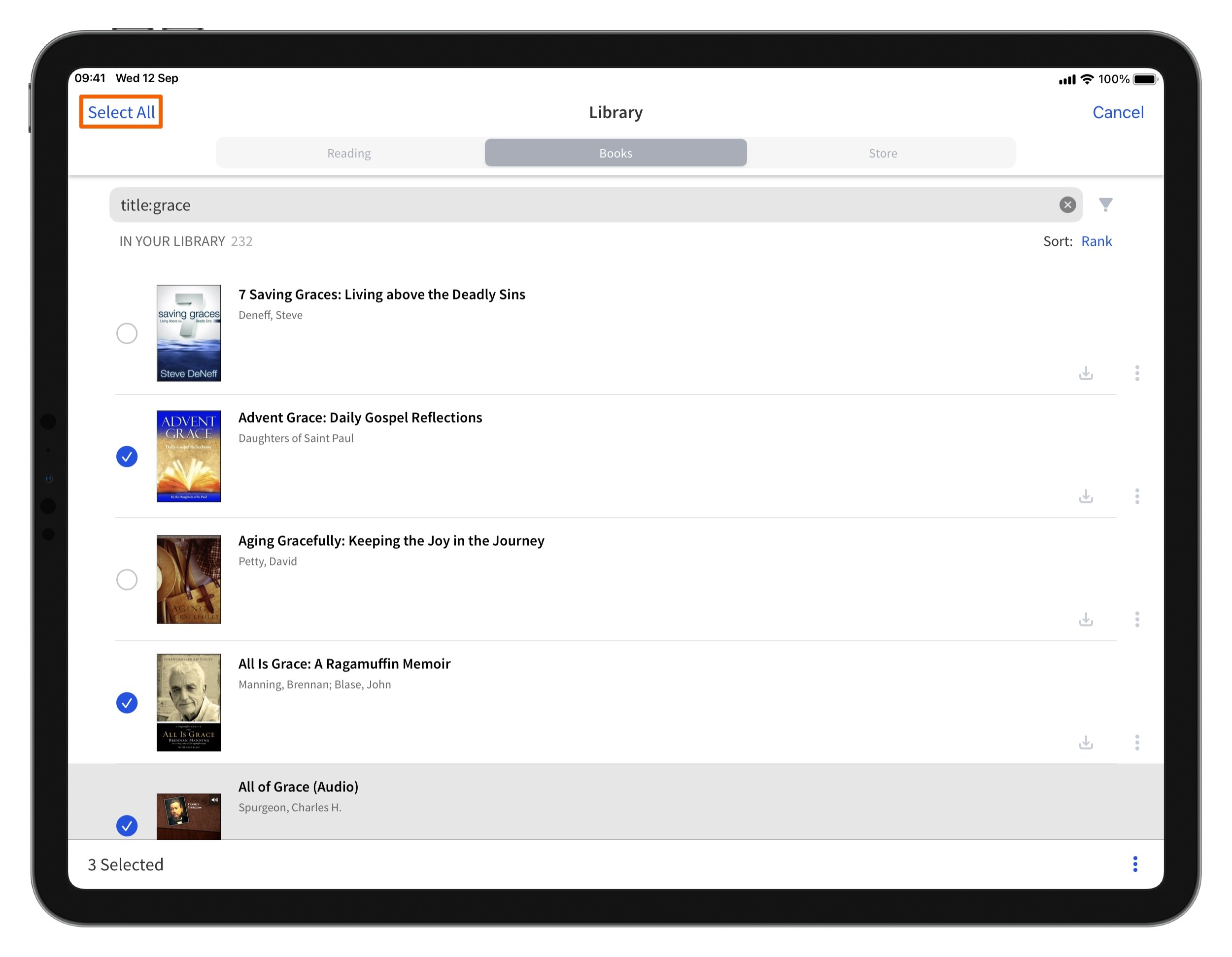 Logos Mobile - Download Books – Centre de support Logos