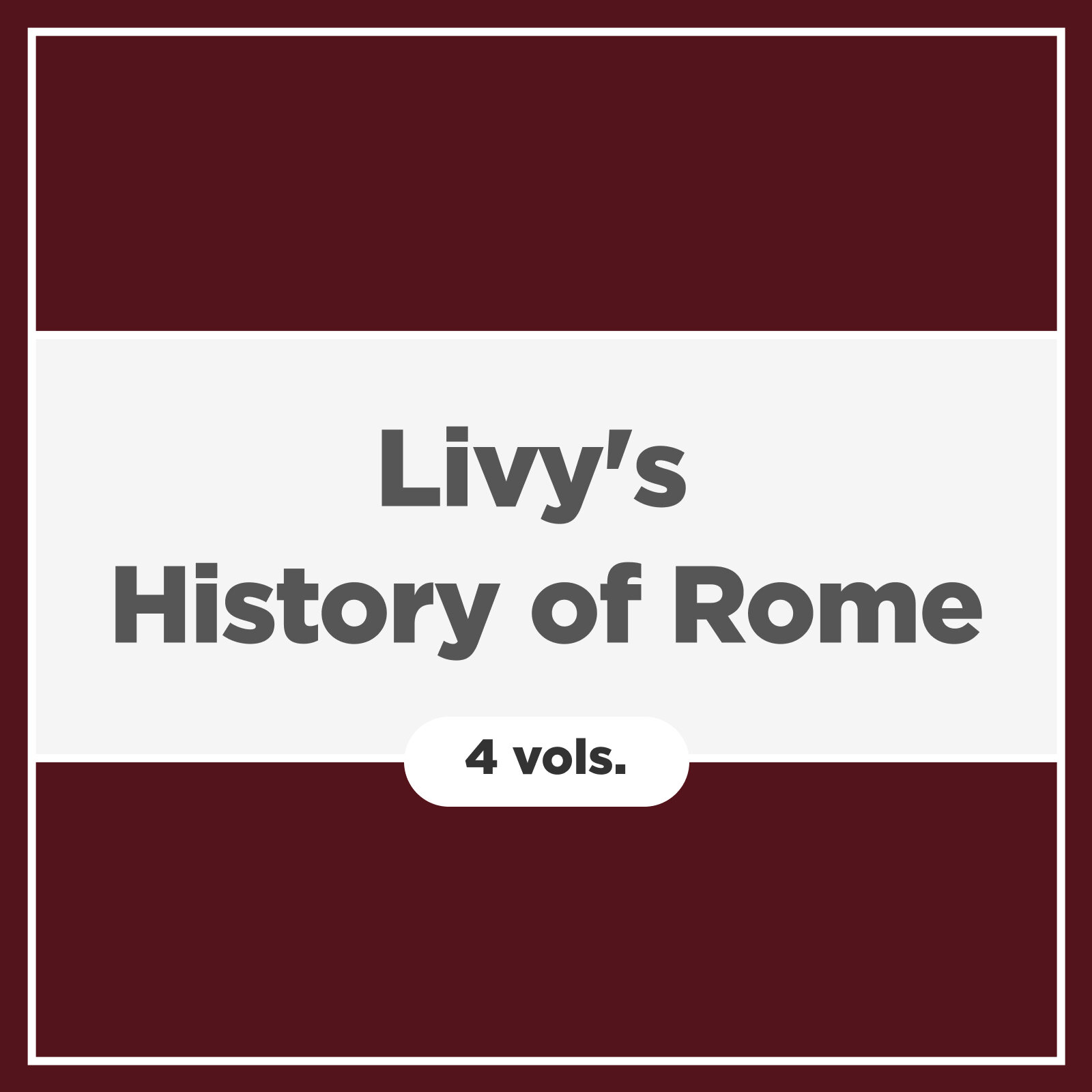 Livy's History of Rome (4 vols.) | Logos Bible Software