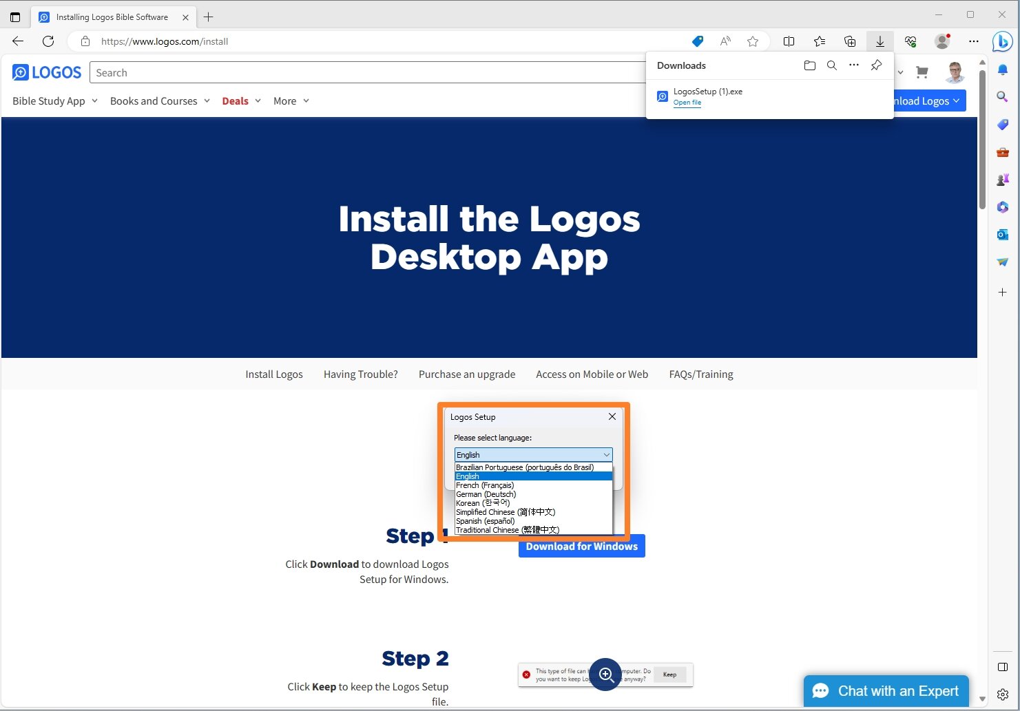 Install Logos Bible Software | Windows – Logos Help Center