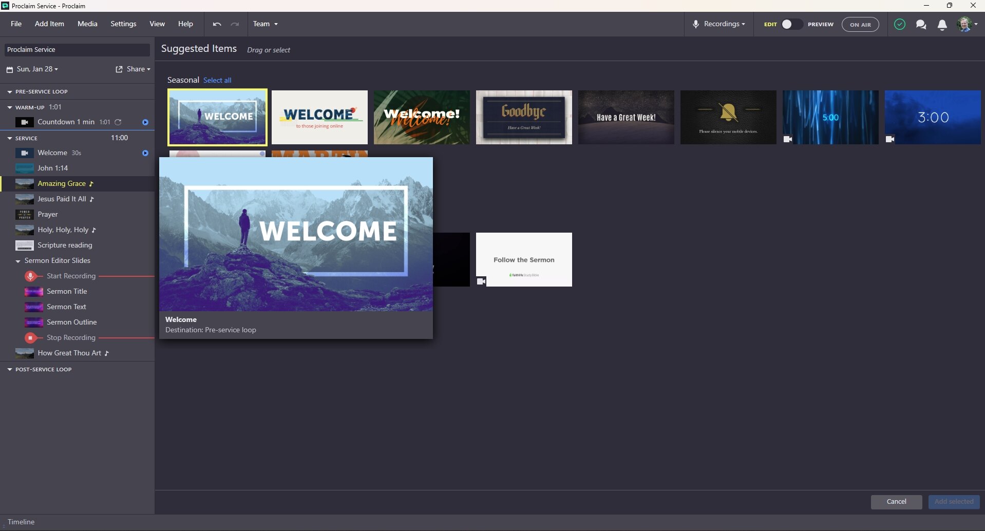 Media Browser – Proclaim