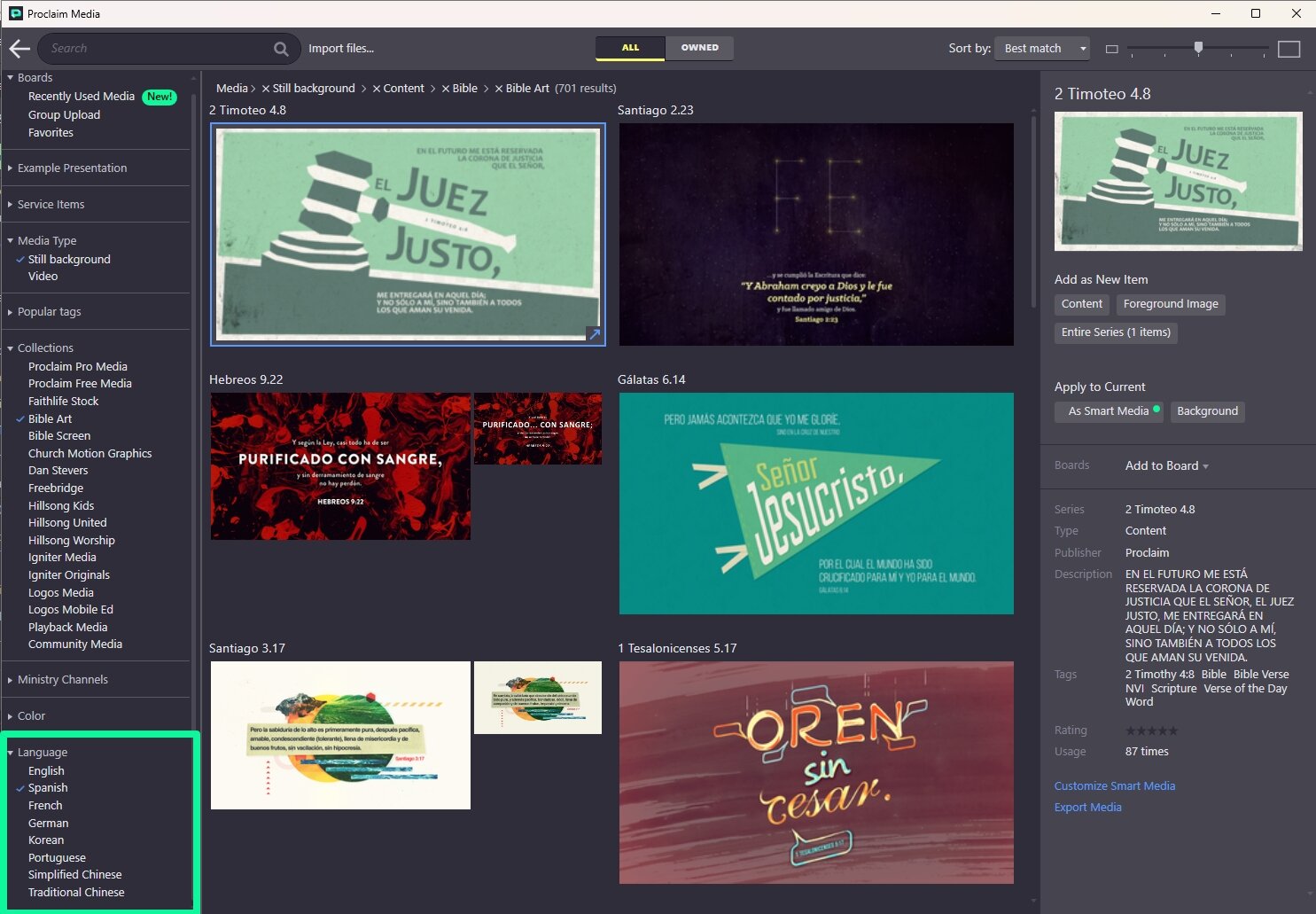 How Do I Use Proclaim In Another Language? – Proclaim