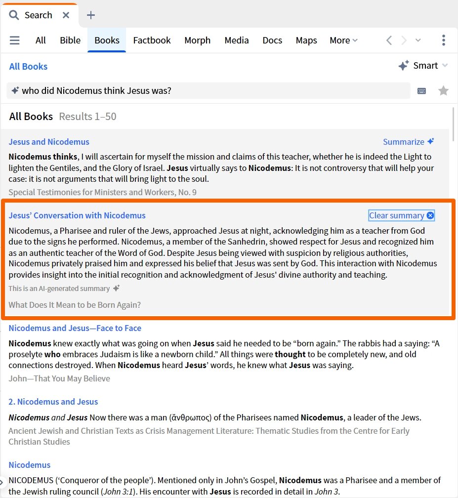 How do I use the Summarization Sidebar? – Verbum Support