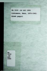 Greek papyri | Logos Bible Software