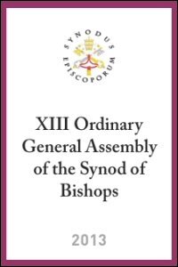 XIII Ordinary General Assembly of the Synod of Bishops, 2013 | Logos ...