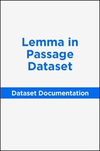 Lemma in Passage: Dataset Documentation | Logos Bible Software